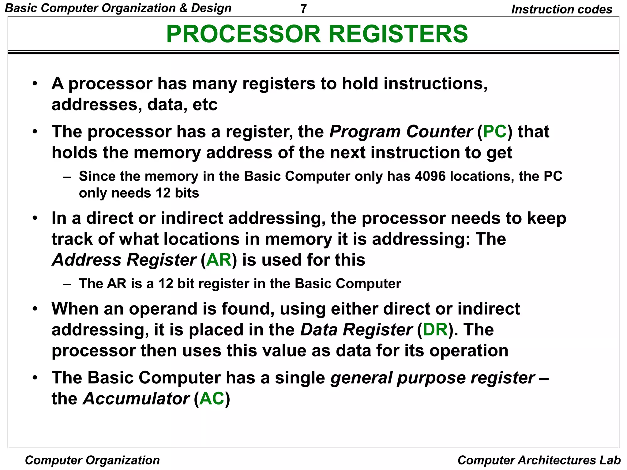 BASIC COMPUTER ORGANIZATION AND DESIGN | PPT