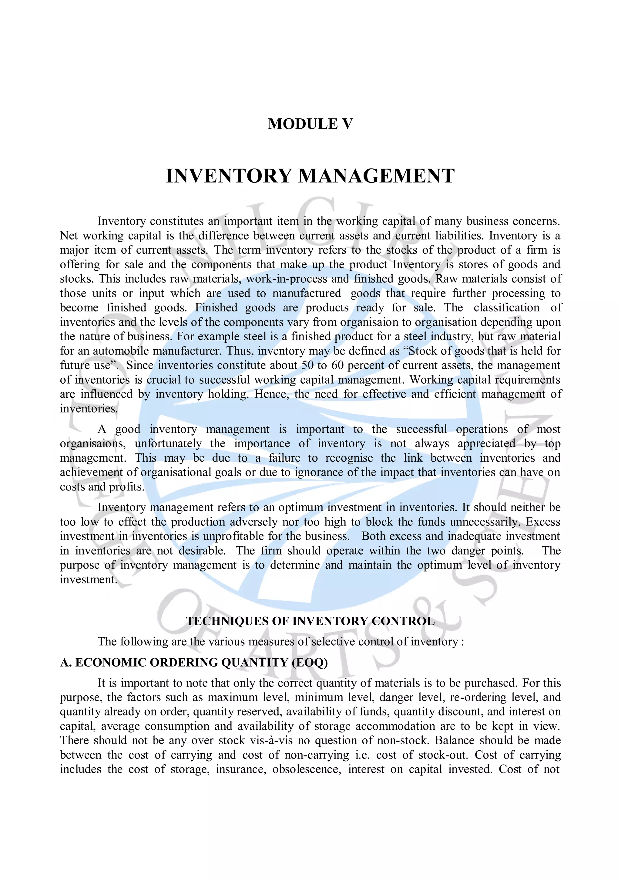 INVENTORY MANAGEMENT | PDF