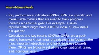 Measuring results and behaviors | PPTX