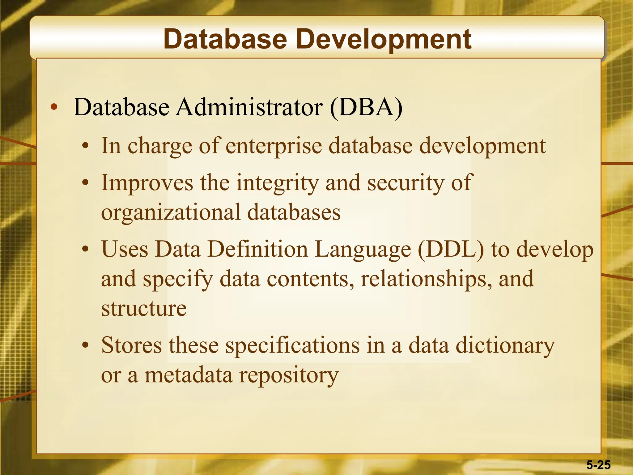 ch 5 Data Resource Management Data Resource Management .ppt