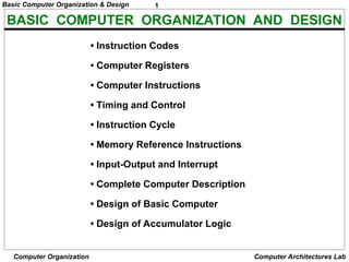 BASIC COMPUTER ORGANIZATION AND DESIGN.ppt
