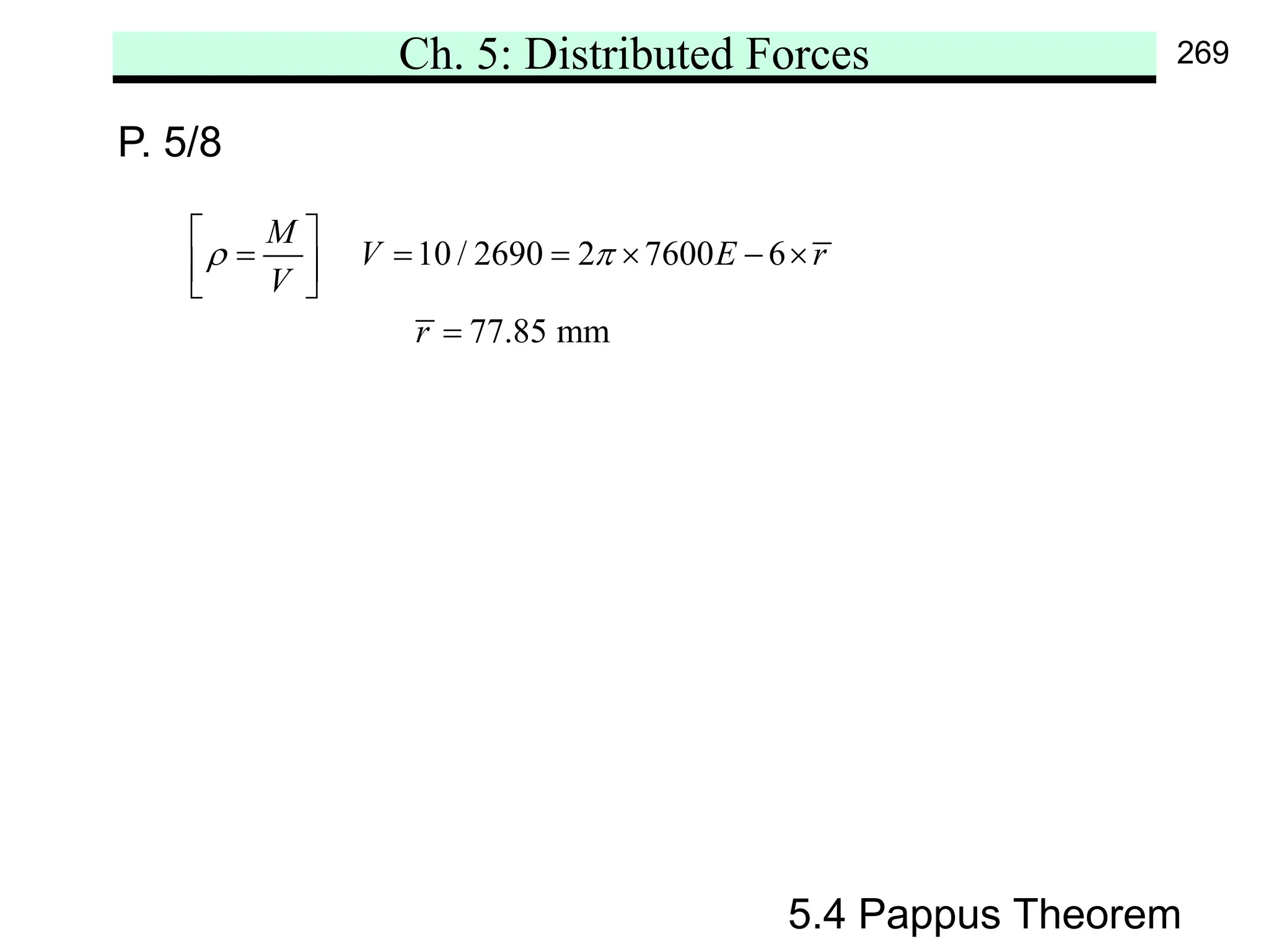 Distributes force system centroid and moment of inertia | PDF