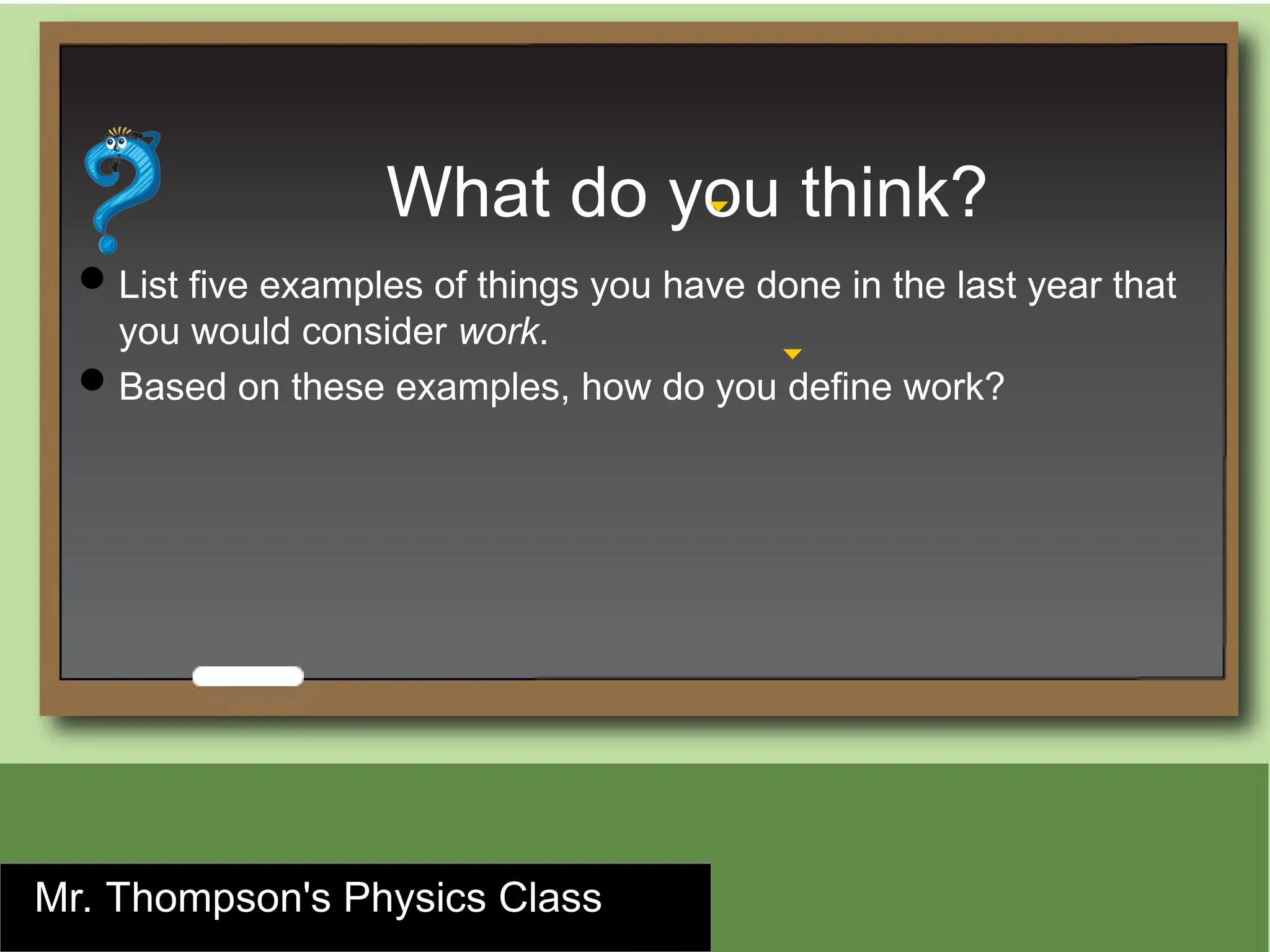 Ch5.Sec1.ppt the physical meaning of work | PPT