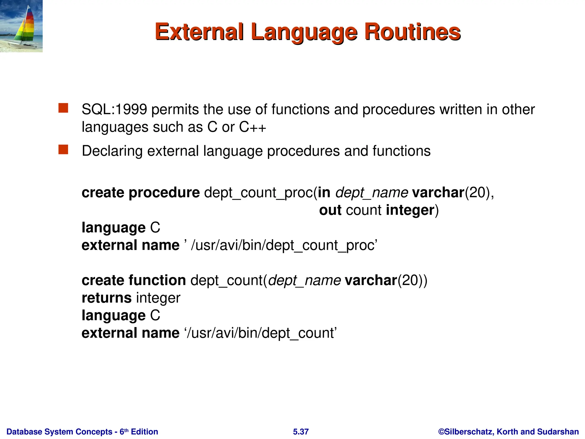 Database Management Systems Presentation Ch5ppt