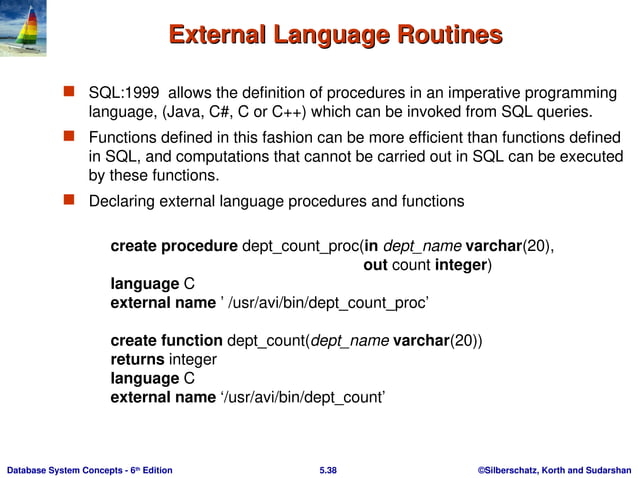 Database Management Systems Presentation Ch5ppt