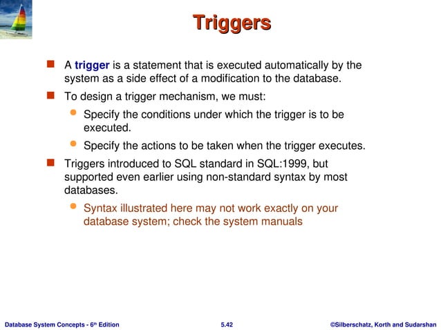 Database Management Systems Presentation Ch5ppt