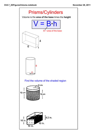 Ch5.7 3D Figures: Volume | PDF