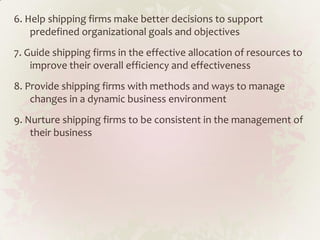 Biz strategy in shipping | PDF