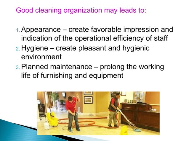 HOUSEKEEPING OPERATION: CLEANING GUESTROOMS | PPT