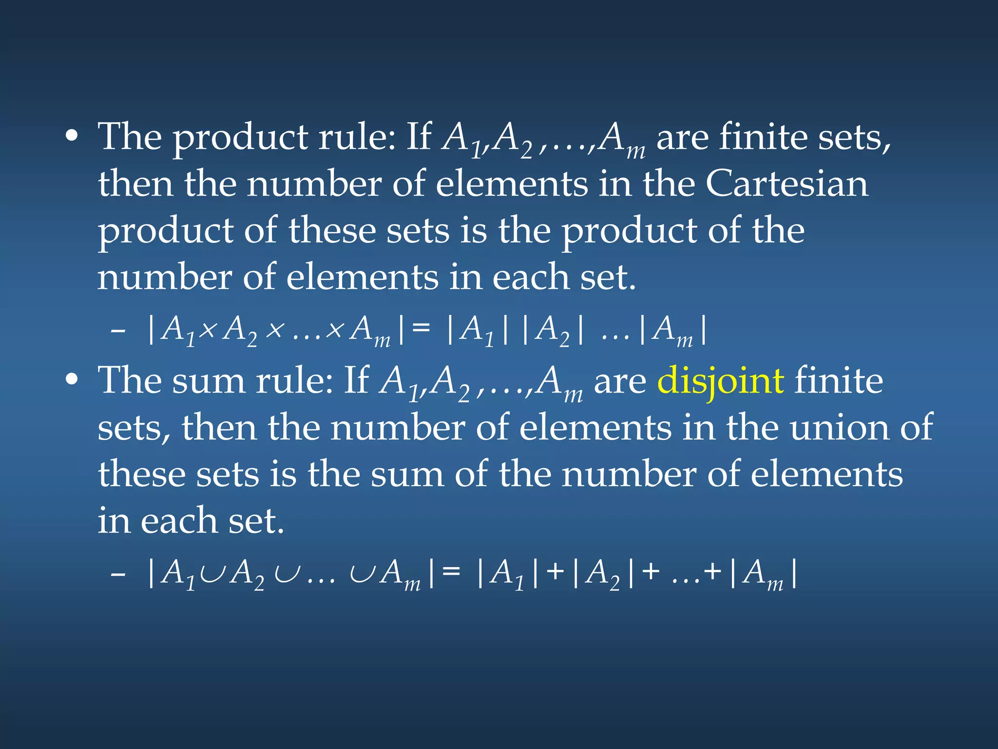 Discrete Math Ch5 counting + proofs | PPT