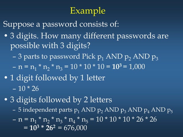 Discrete Math Ch5 counting + proofs | PPT
