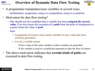 Ch5-DataFlowTesting.ppt for ug ii year exam | PPT