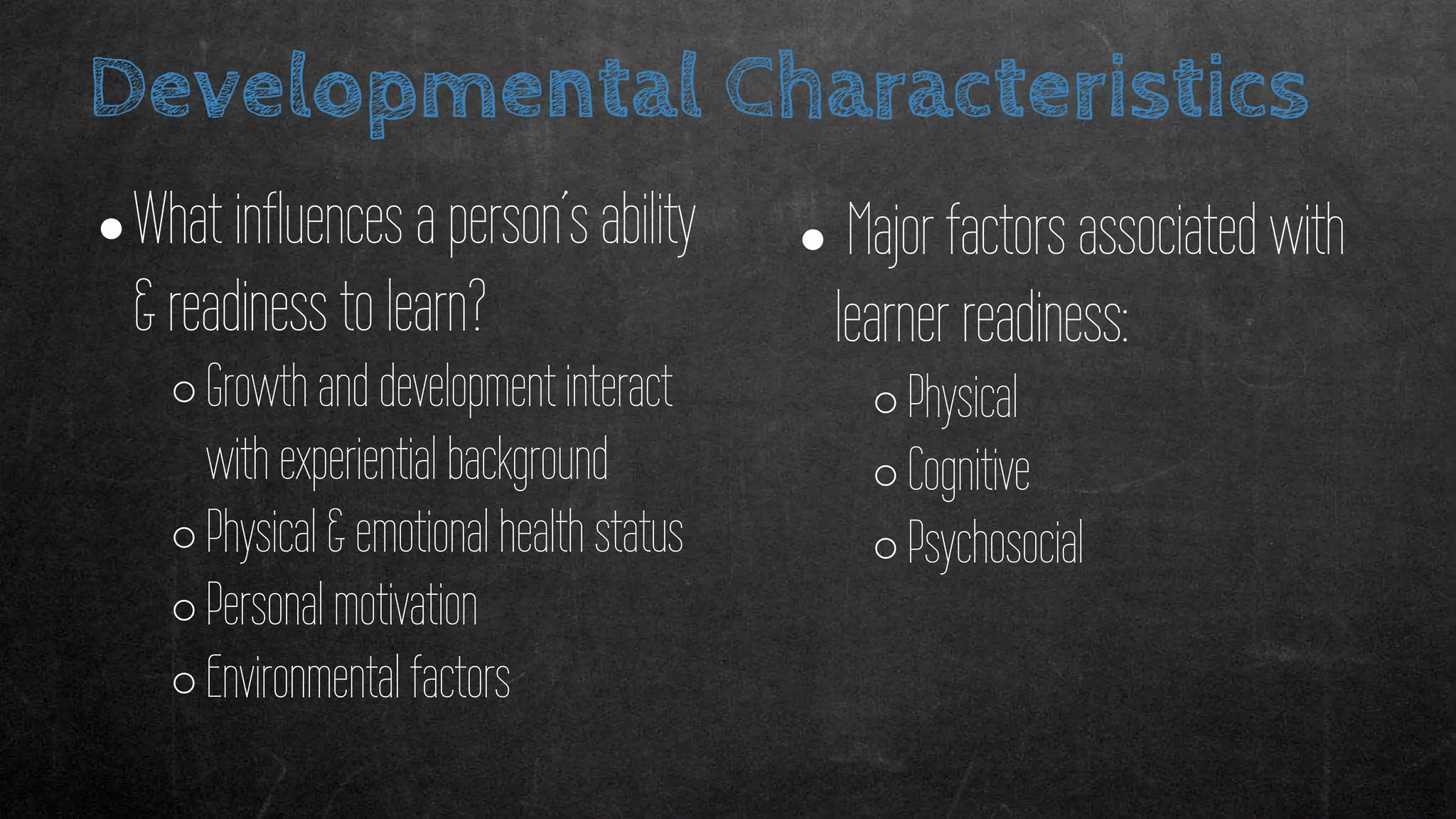 Ch 5 developmental stages of the learner | PPTX