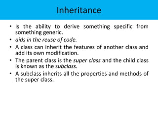 Ch5 inheritance | PPTX