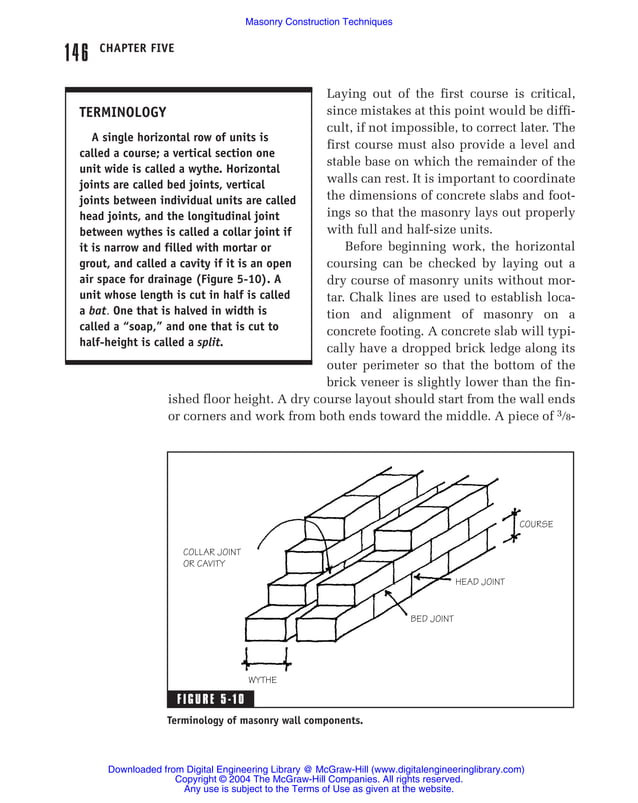 Ch5 masonry construction | PDF | Civil Engineering Industry | Industries