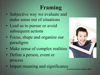 Negotiation: Perception, Cognition & Emotion | PPTX