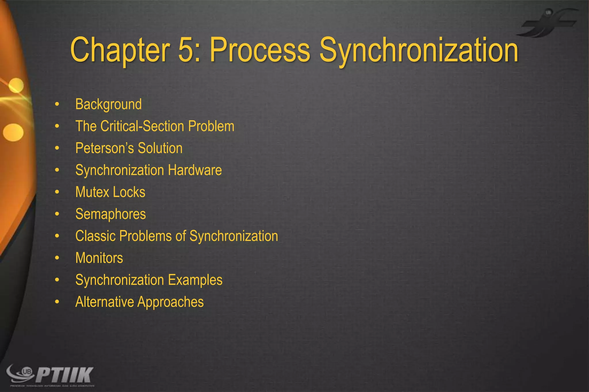 Ch5 Process Synchronization Ppt