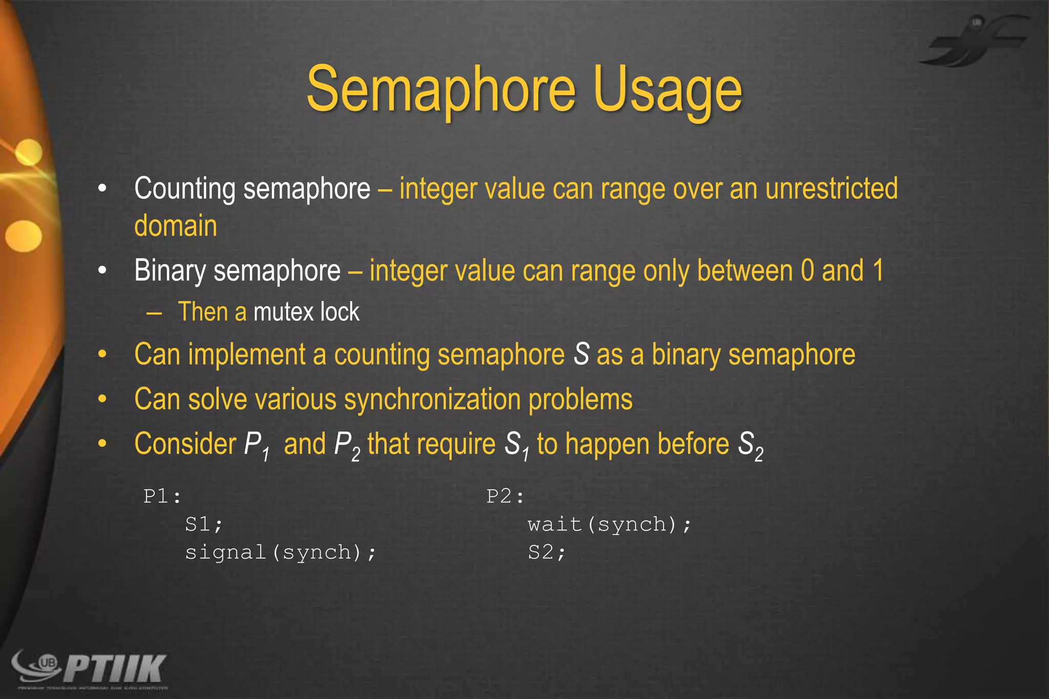 Ch5 Process Synchronization Ppt