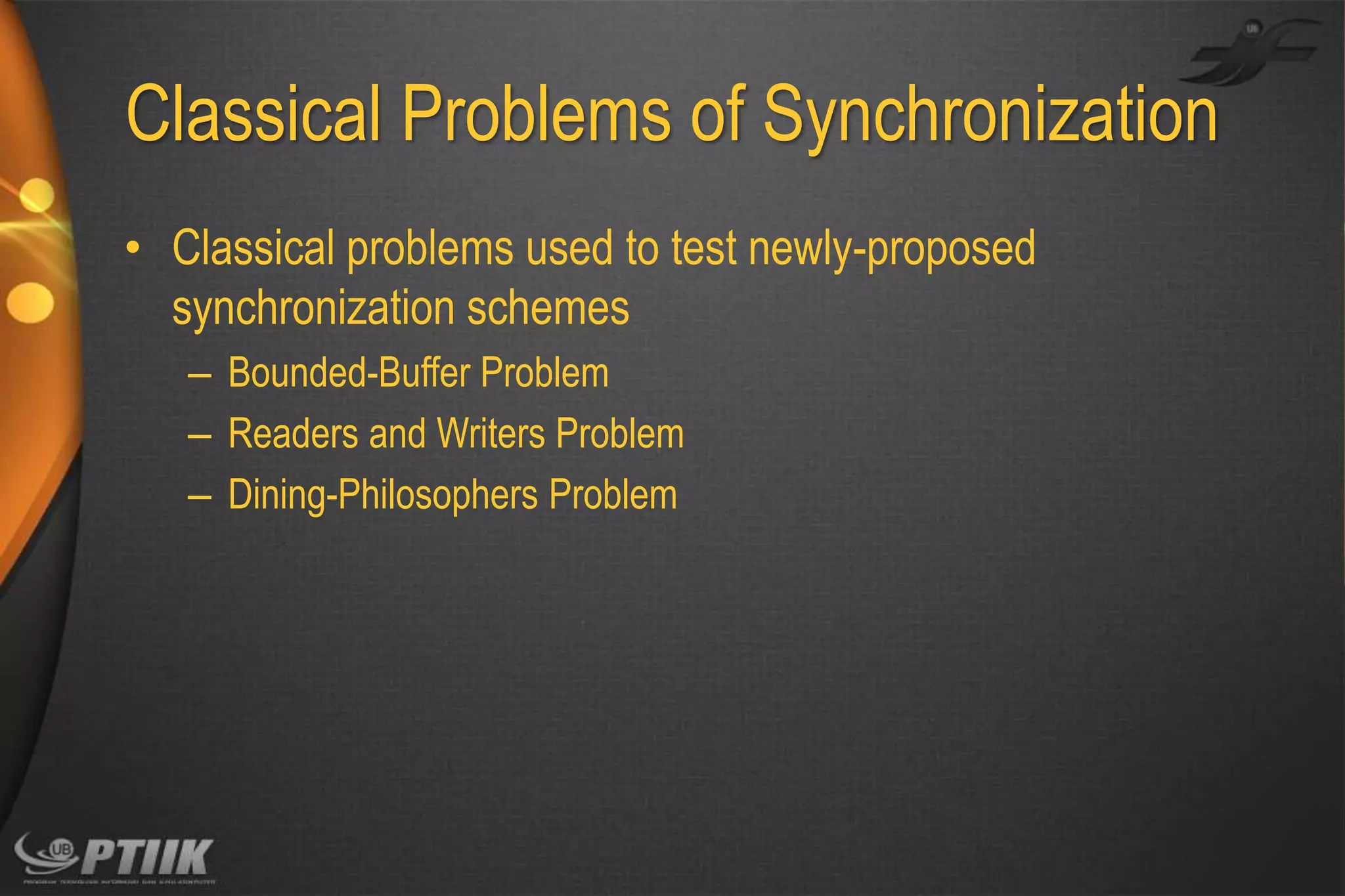 Ch5 process synchronization | PDF | Operating Systems | Computer Software and Applications