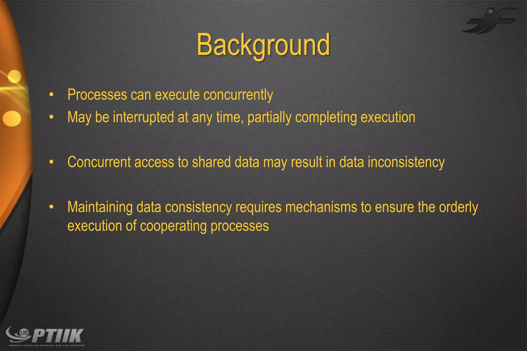 Ch5 Process Synchronization Ppt