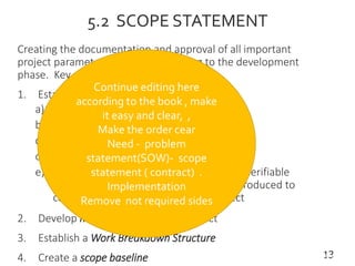 project Development Management (Scope Management ) | PPT