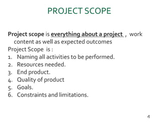 project Development Management (Scope Management ) | PPT