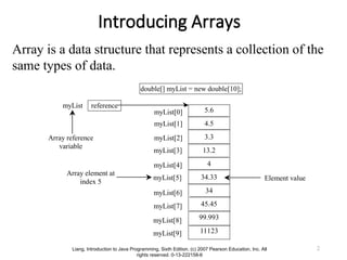 Capitulo 1 de java array unidimensionales | PPT