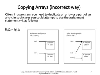 Capitulo 1 de java array unidimensionales | PPT