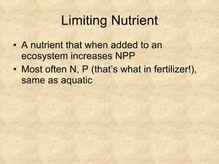 Ch 55 ecosystems | PPT