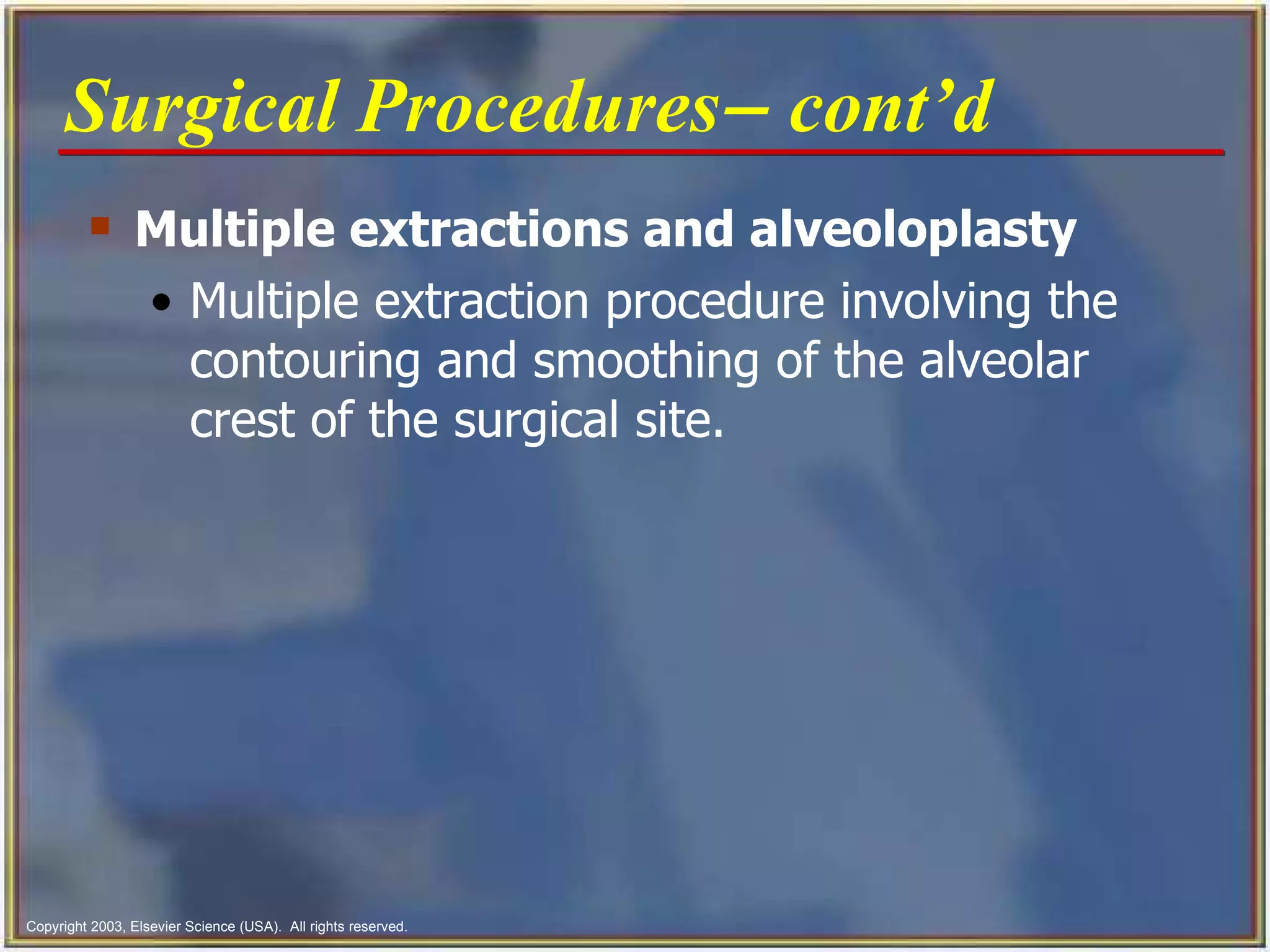oral surgery | PPT