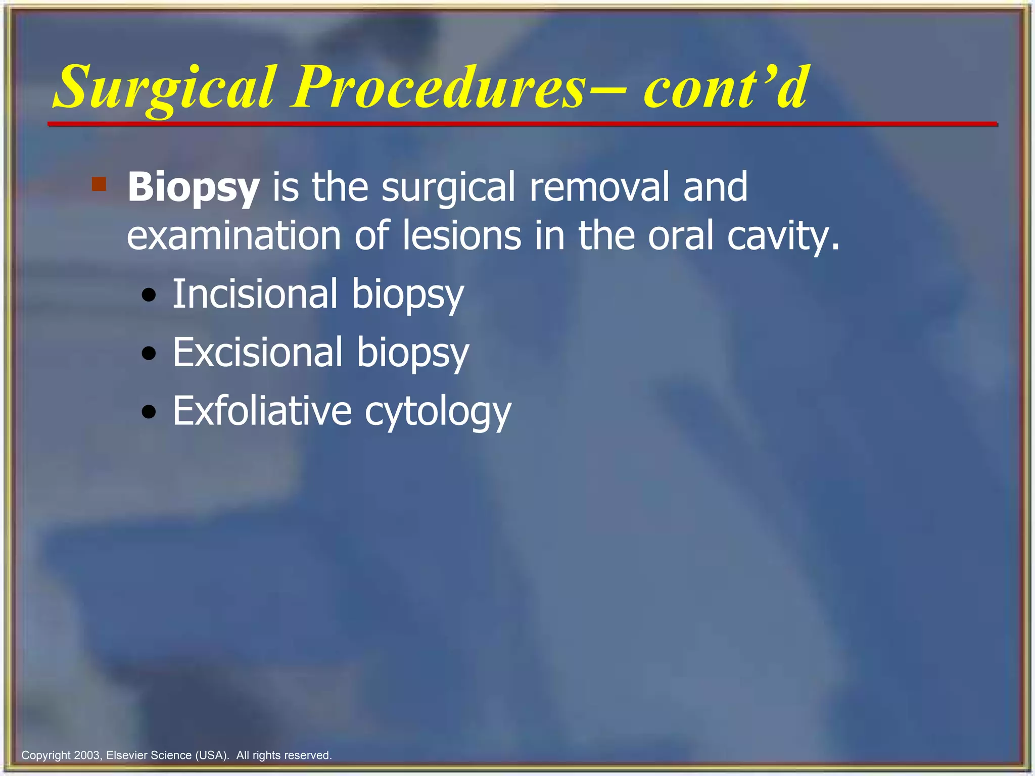 oral surgery | PPT