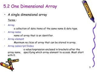 Ch5 array nota | PPT