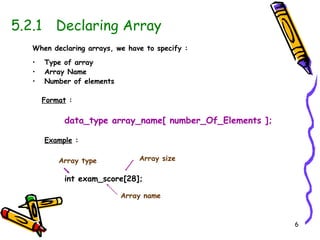 Ch5 array nota | PPT