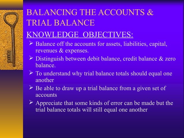 Ch 5 balancing the account and trial balance | PPT