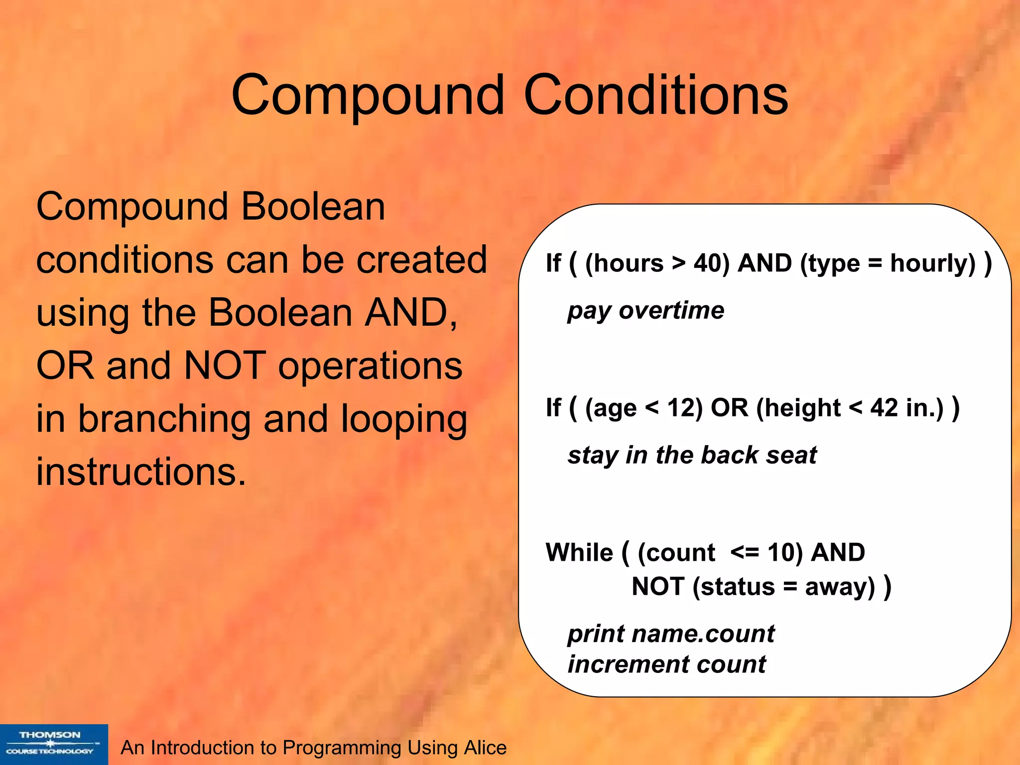 Ch 5 Boolean Logic Ppt Programming Languages Computing
