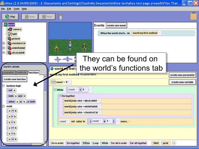 Ch 5 Boolean Logical In Alice Ppt Programming Languages Computing