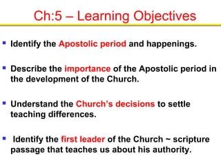 Ch5: The Apostolic Church | PPT