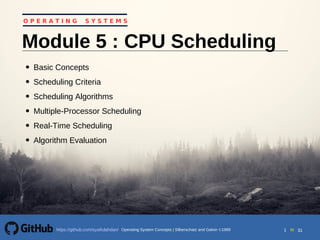Operating System-Ch5 cpu scheduling | PPT
