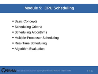 Operating System-Ch5 cpu scheduling | PPT