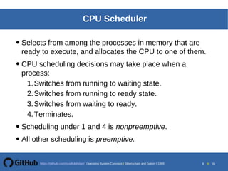 Operating System-Ch5 cpu scheduling | PPT