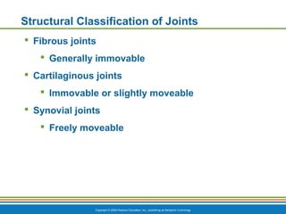 CVA A&P - Chapter 5d: Joints | PPT