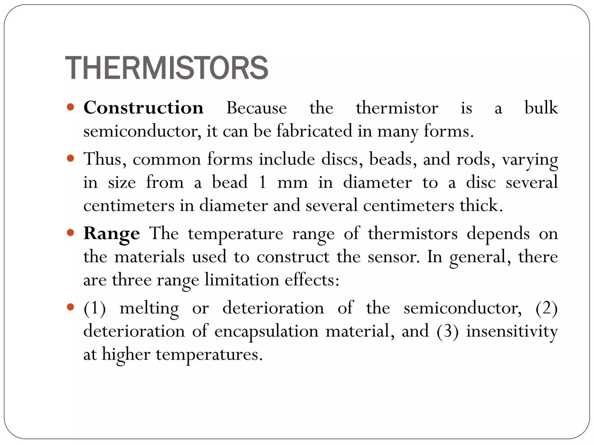 Transducers : Thermal Sensors | PDF