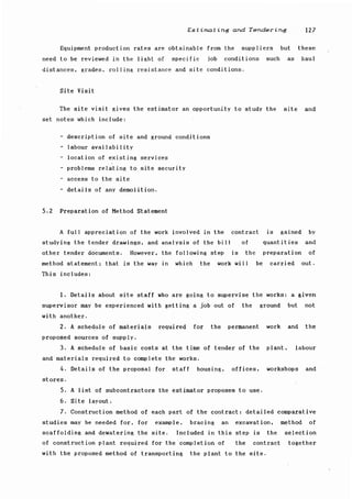 Ch 5 estimating and tendering | PDF