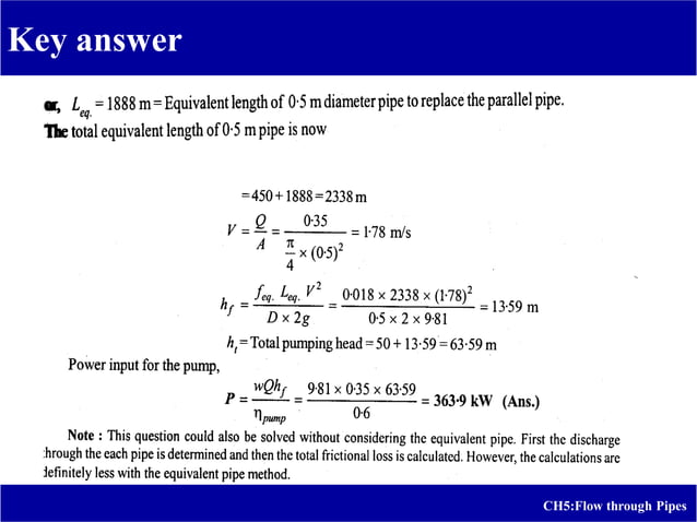 Flow through pipes | PDF