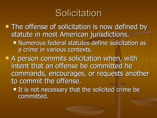 Ch 5 Inchoate Offenses | PPT