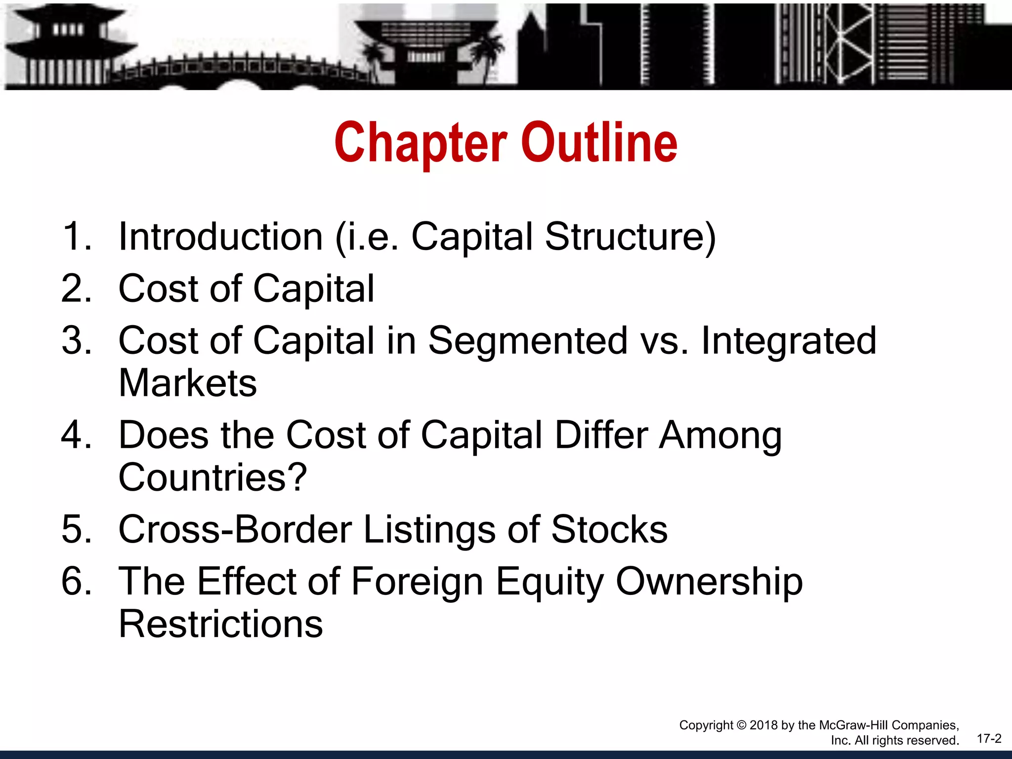Ch 5 international capital structure and cost of capital latest | PPTX