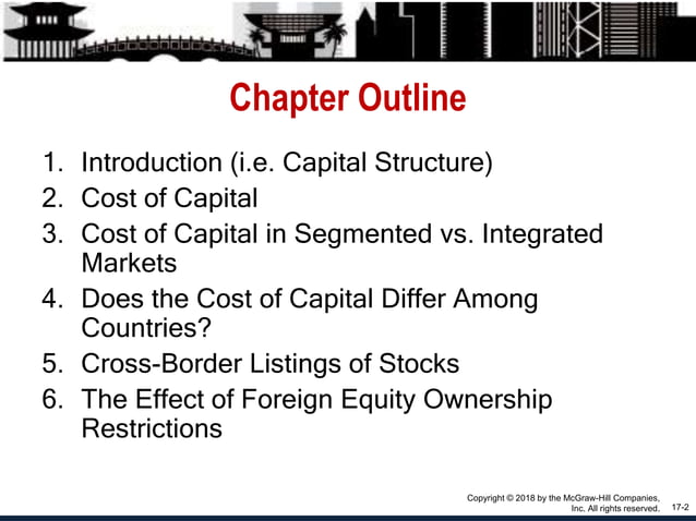 Ch 5 international capital structure and cost of capital latest | PPTX ...