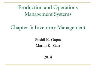 Ch 5 Inventory management system for mechanical.ppt | Free Download