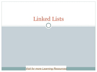 CH5_Linked List Details of types of lists | PPT