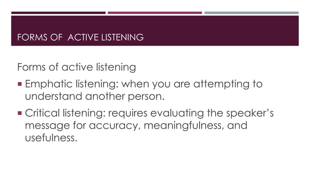 Ch5 listening and critical thinking | PPTX | Education